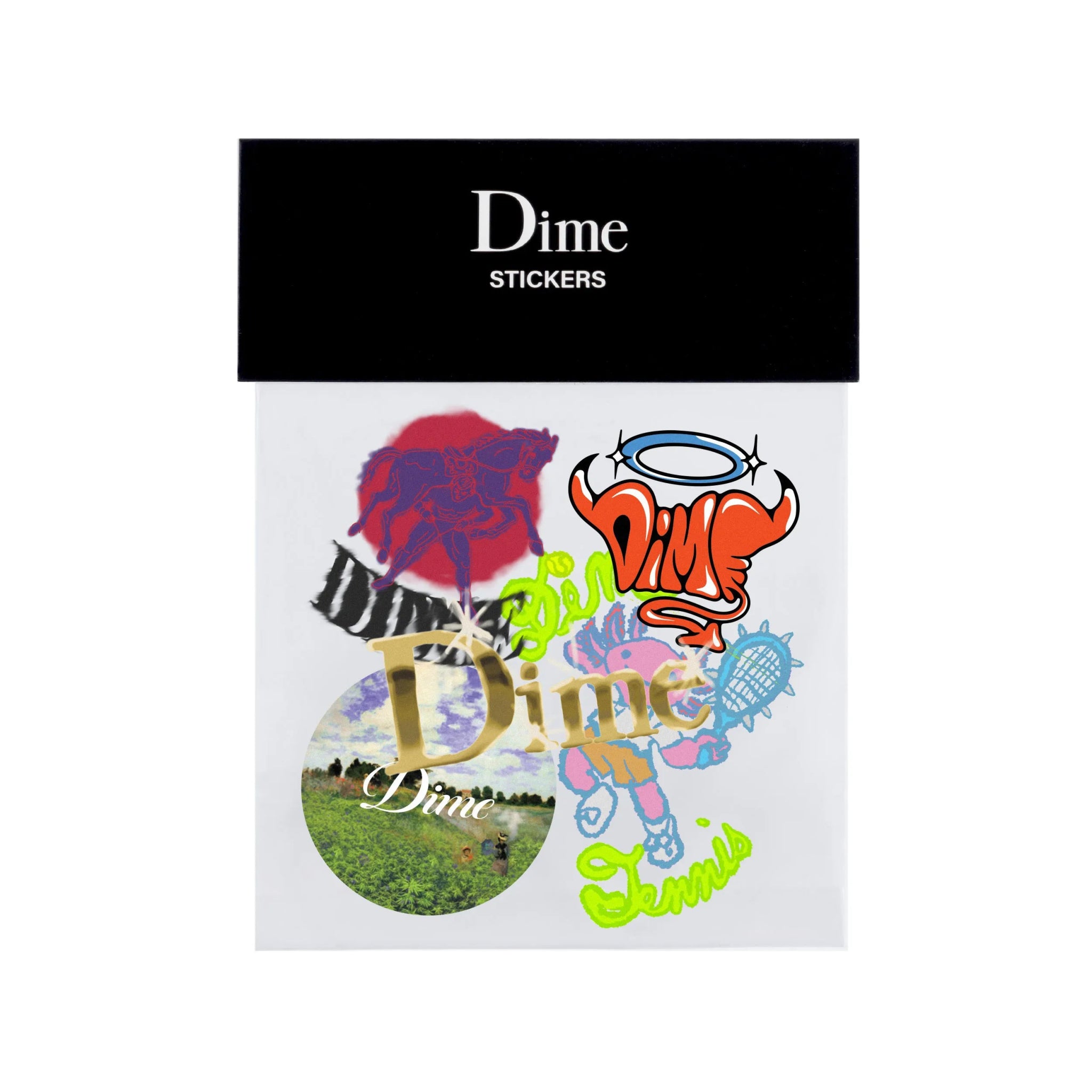 Dime Sticker Pack, multi - Tiki Room Skateboards