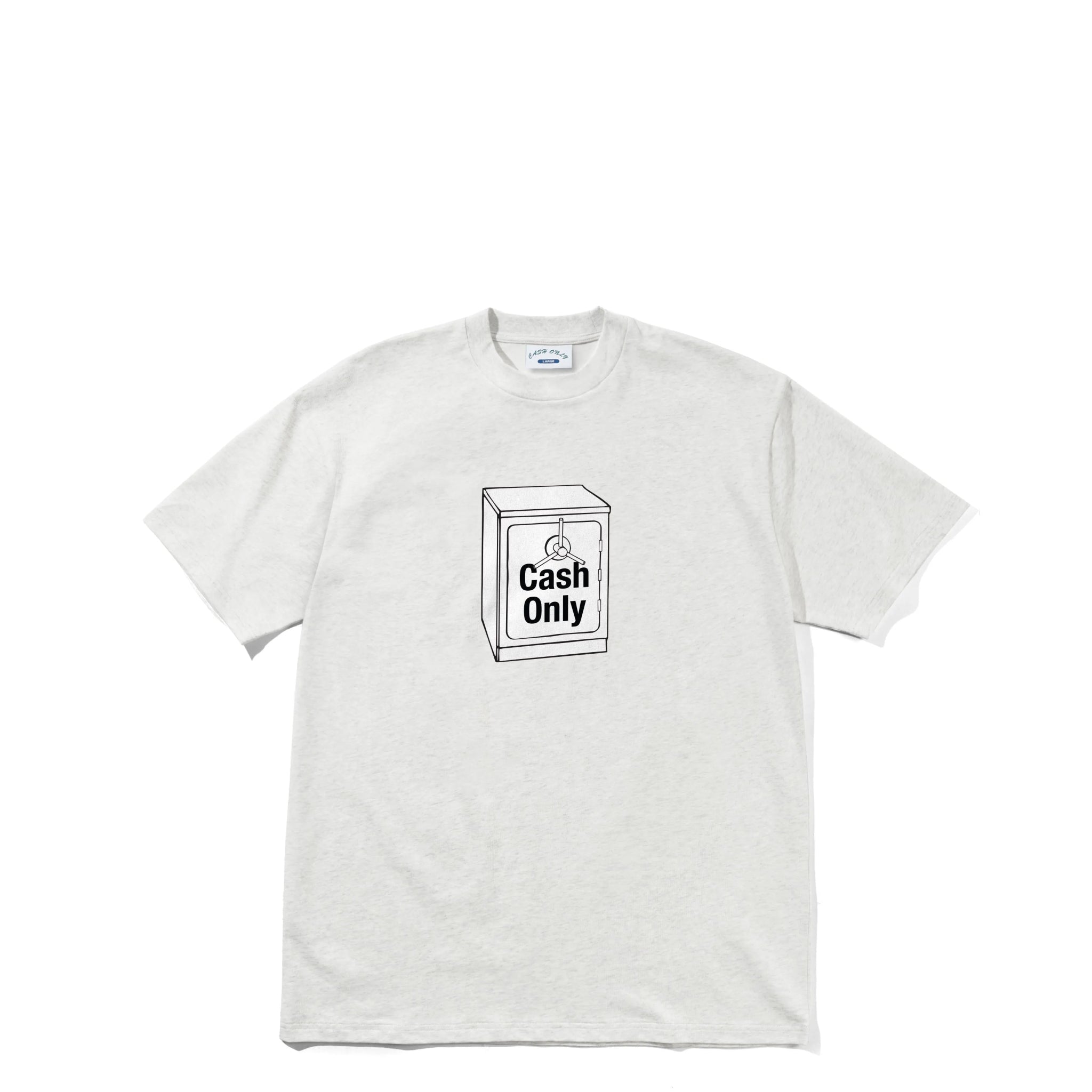 Cash Only Cash Safe Tee, ash - Tiki Room Skateboards