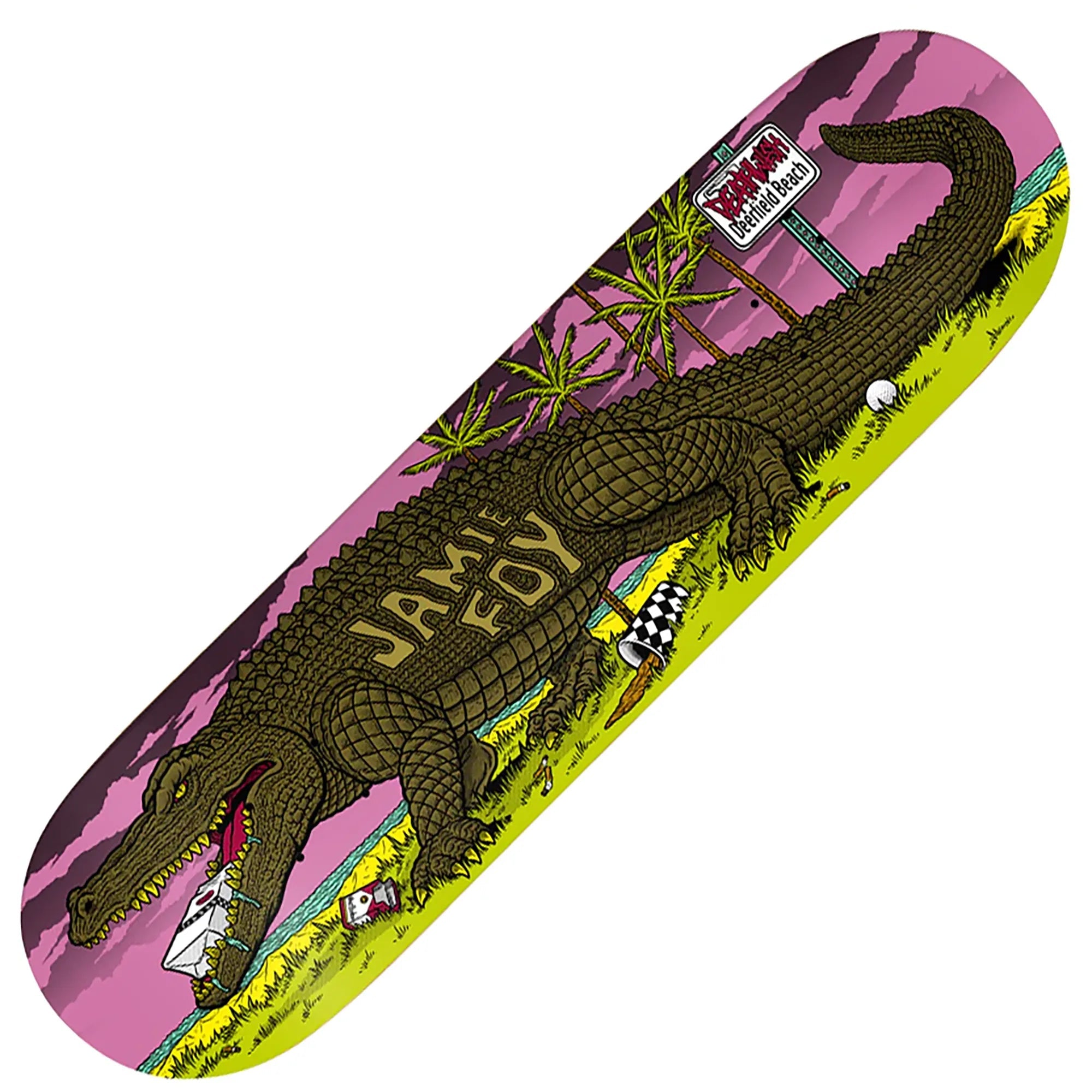 Deathwish Jamie Foy Deerfield Mascot Deck (8.25”) - Tiki Room Skateboards