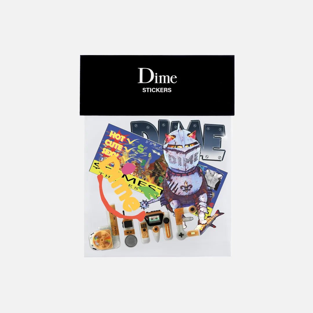 Dime Sticker Pack, multi – Tiki Room Skateboards