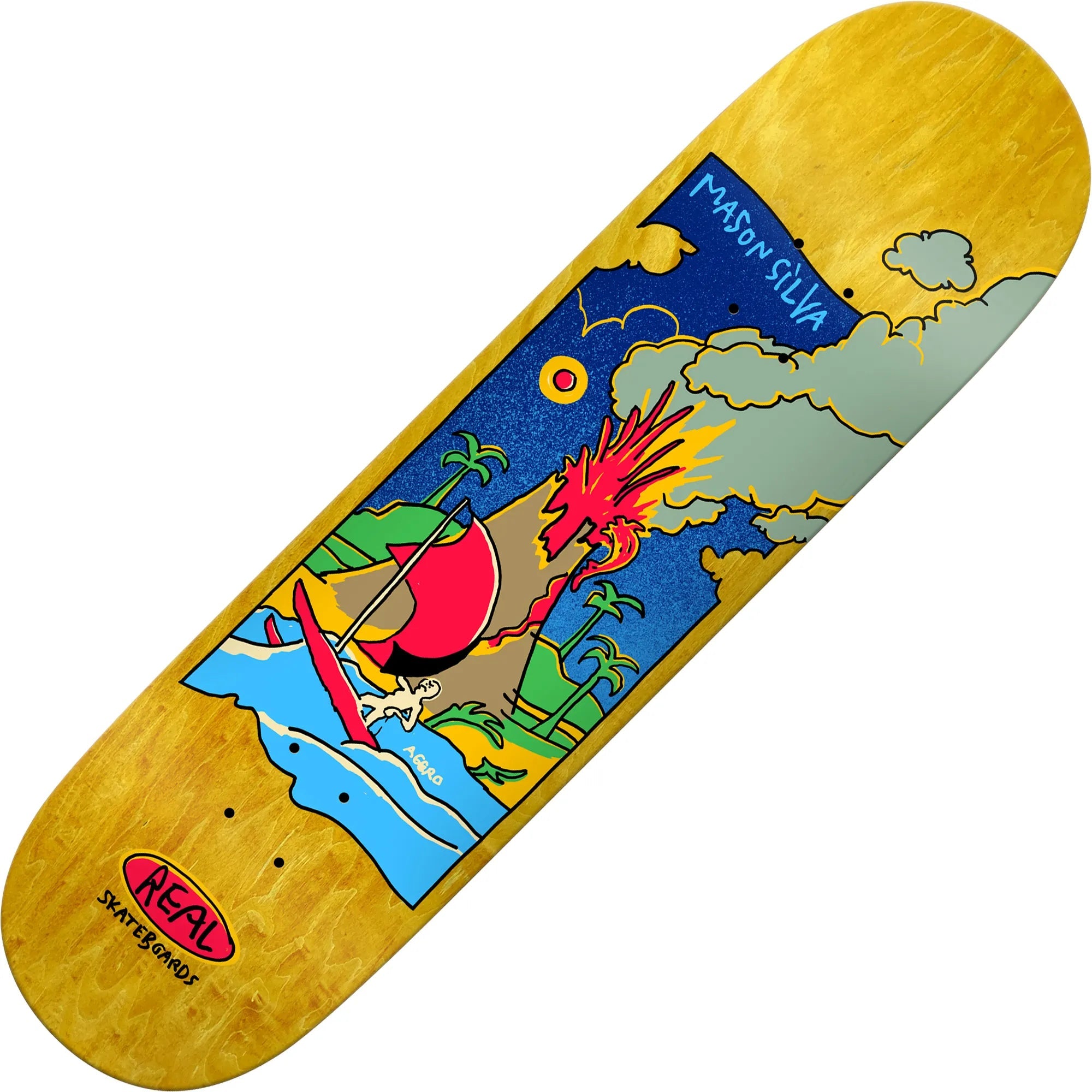 Real Mason Volcano True Fit Deck (8.38”) - Tiki Room Skateboards